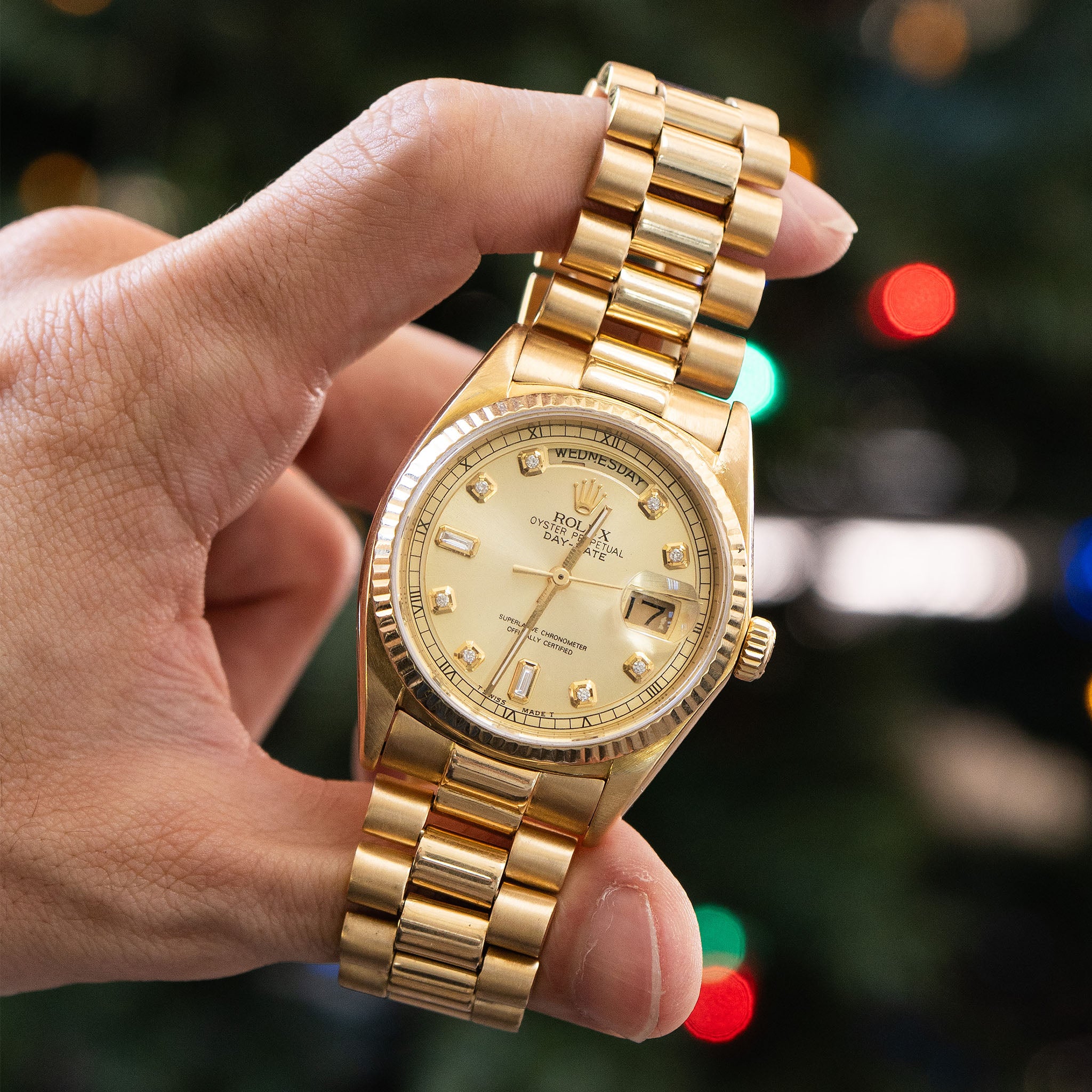 Rolex 1803 Day-Date 18k Yellow Gold Presidential Watch – Boca Raton ...