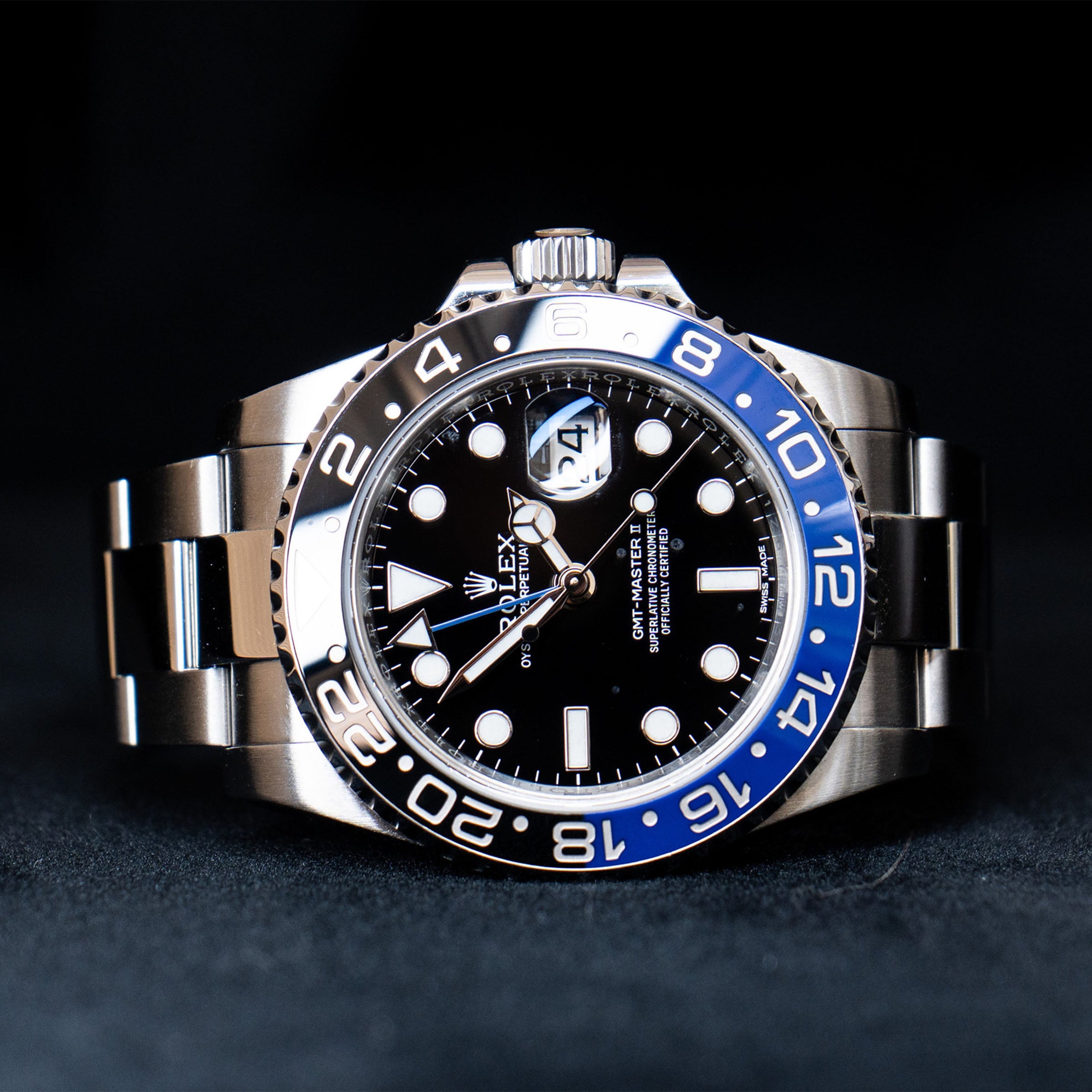 Rolex Batman 116710 GMT Master Stainless Steel Watch – Boca Raton Pawn ...
