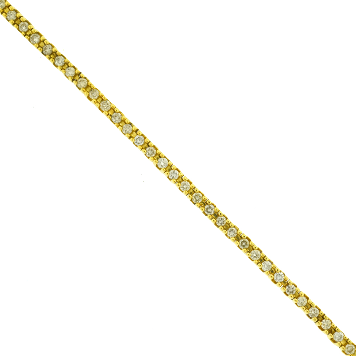 14k Yellow Gold Diamond Tennis Bracelet Aprox 2 00 Ctw Copy Boca