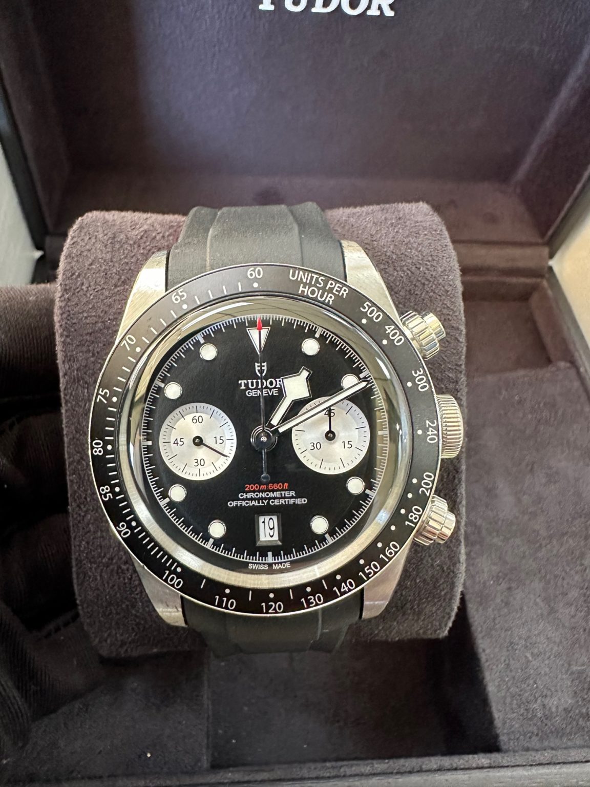 Tudor 79360N Chronograph Black Dial Men's Watch COMPLETE SET*** - Boca Pawn | Boca Raton Pawn